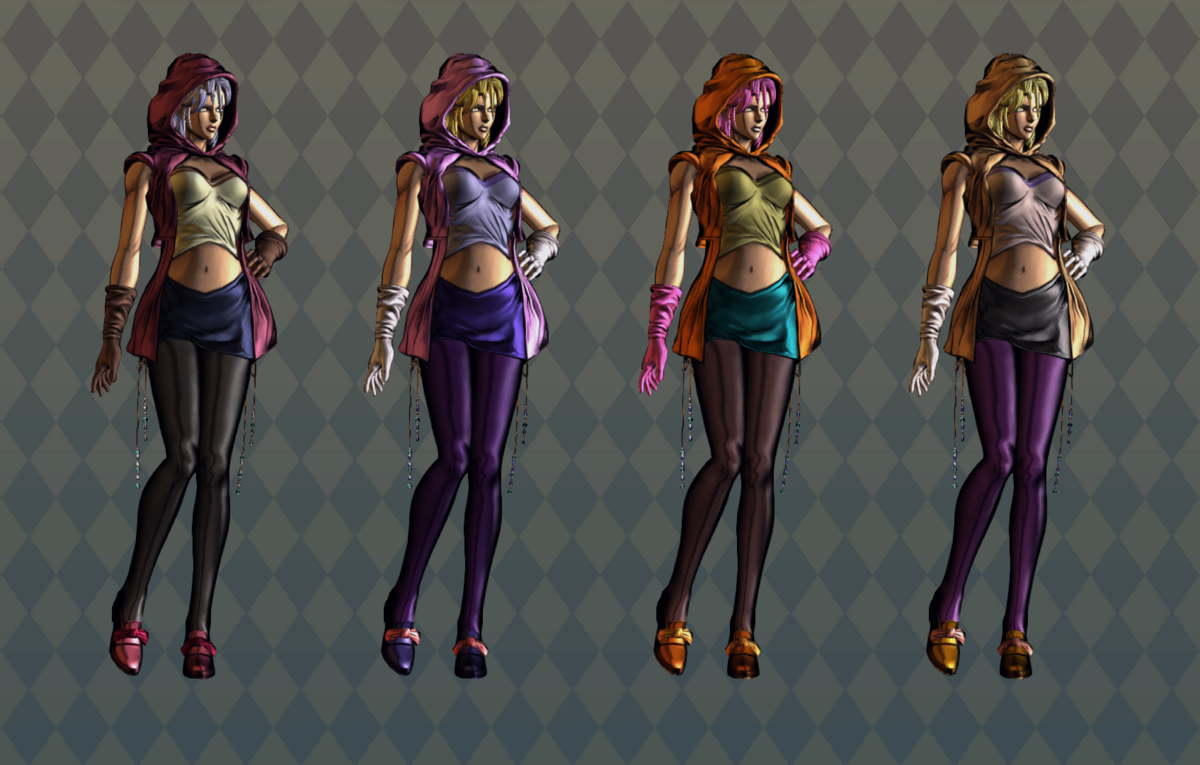 File:Mariah ASBR Color Alts A-D.png - JoJo's Bizarre Encyclopedia ... File:Mariah ASBR Color Alts A-D.png - JoJo's Bizarre Encyclopedia ...